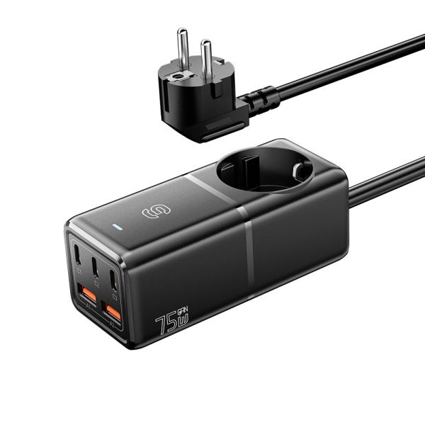 Quality USB A USB C GaN Chargers Power Strip WL-Gan75-EU Series With EU Plug for sale