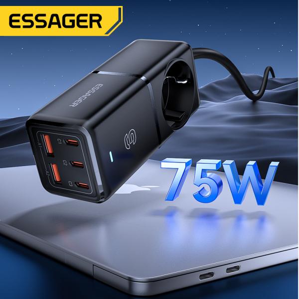Quality USB A USB C GaN Chargers Power Strip WL-Gan75-EU Series With EU Plug for sale