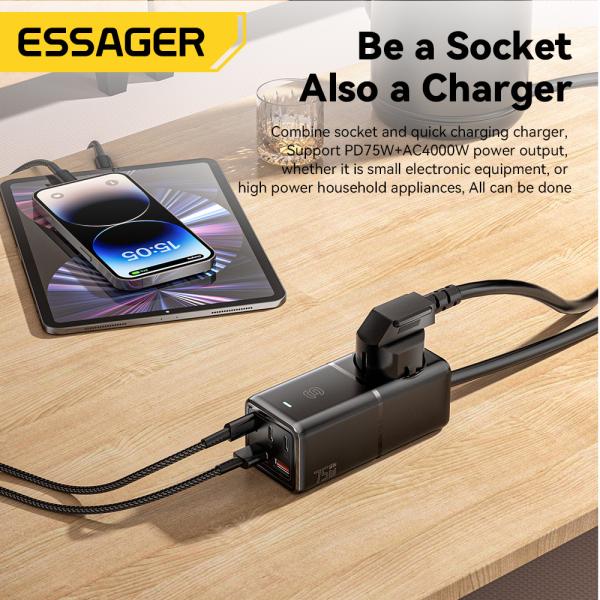 Quality USB A USB C GaN Chargers Power Strip WL-Gan75-EU Series With EU Plug for sale
