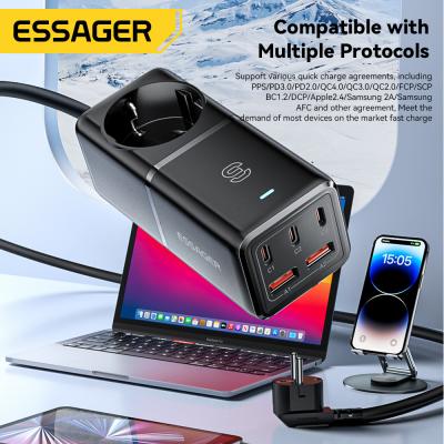 China USB A USB C GaN Carregadores Power Strip WL-Gan75-EU Série Com EU plug à venda