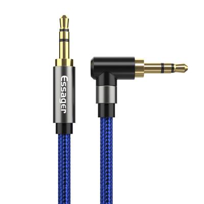 Cina 3.5mm AUX Cable gomito maschio a maschio Jack audio Cable 90 gradi in vendita