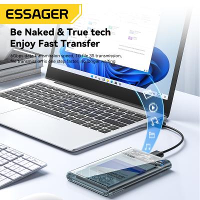 China SATA Hard Drive Enclosure Disk Enclosure Transparent 2.5 Inch for sale