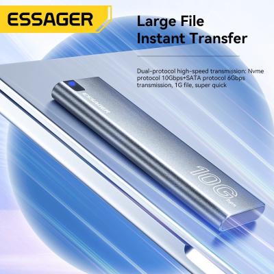 China USB 3.1 Type C Hard Drive Enclosure Support M.2 SATA M.2 NVME PCIe for sale