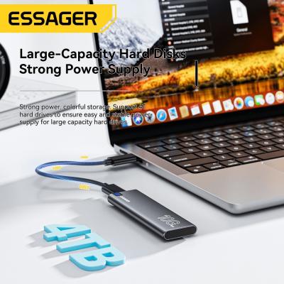 China USB 3.1 Type C Hard Drive Enclosure Support M.2 SATA M.2 NVME PCIe for sale
