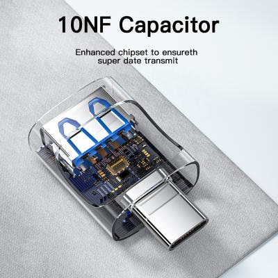 China USB3.0 Micro Type C Fast Charging OTG Adapter 5Gbps Transmission 3A for sale