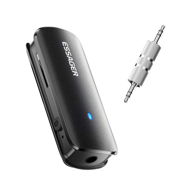 Quality ESSAGER ES-BT09 Series Female Aux To Bluetooth Adapter 3.5mm 110mAh for sale
