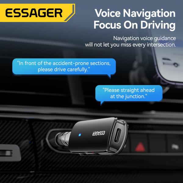 Quality ESSAGER ES-BT09 Series Female Aux To Bluetooth Adapter 3.5mm 110mAh for sale
