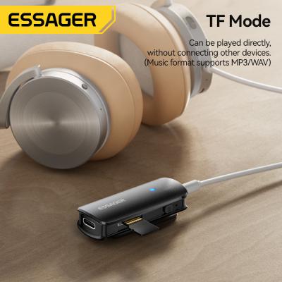 China ESSAGER ES-BT09 Series Female Aux To Bluetooth Adapter 3.5mm 110mAh for sale