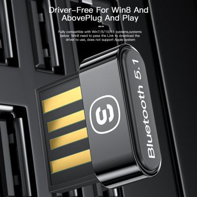 China Essager 2022 Cooler Mini BT5.1 USB Bluetooth Adapters 5.1 USB Wireless Receiver Adaptor for sale