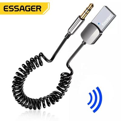 Cina USB a 3,5 mm Jack Auto Audio Receiver Aux Adapter Handsfree Kit Bluetooth 5.0 BT Trasmettitore in vendita