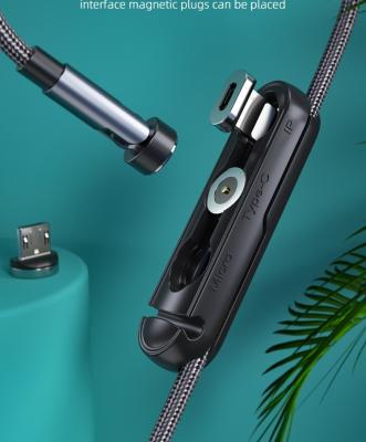 China Type C Micro Cable Organizer Case Magnetic Silicone Plug Case For IOS for sale