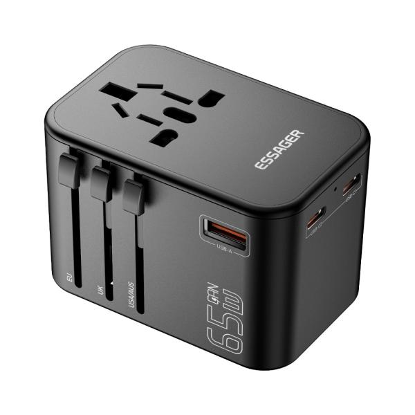 ESSAGER JY-309 Series 65W Universal Plug USB C PD Charger