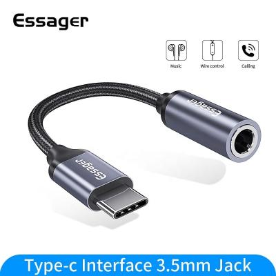 China Headphone Aux Female Audio Adapter Type C To 3.5mm Jack 12cm for sale