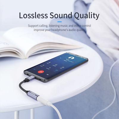 China Headphone Aux Female Audio Adapter Type C To 3.5mm Jack 12cm for sale