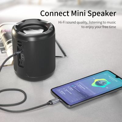 Китай HiFi Sound Type-c To 3.5mm Male Audio Aux Cable Grey 1m Для устройств типа C продается