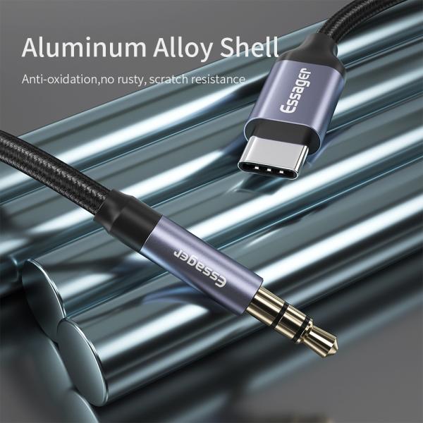 Quality Type C Adapter Port To 3.5MM Audio Jack Cable Customized for sale