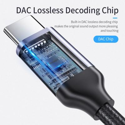 China Type C To 3.5mm Jack AUX Adapter Cable For Huawei P30 P20 Pro Xiaomi Mi USB C To 3.5 Earphone Audio Converter for sale