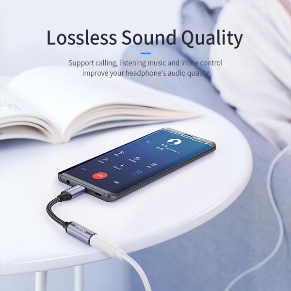 Quality E01 USB Type-C To 3.5MM Female Earphone Digital Audio Jack Adapter for Type-C for sale