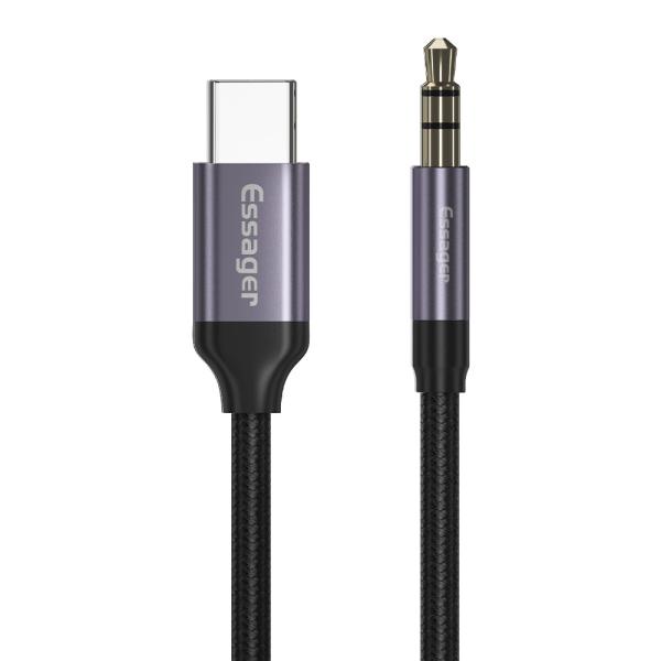 Quality Type C To 3.5mm AUX USB Audio Adapter With Plug In Connection OLP Protection for sale