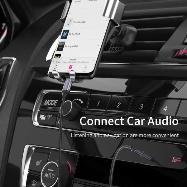 Quality Type C To 3.5mm AUX USB Audio Adapter With Plug In Connection OLP Protection for sale