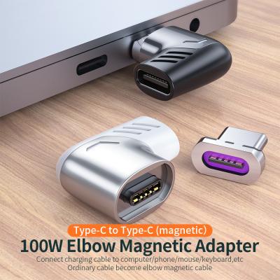 Cina Essager 2022 Adaptore magnetico a 7 giri a gomito a forma di L Disegno nero bianco 100W 5A in vendita