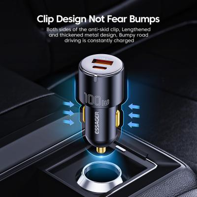 China PD3.0 QC3.0 USB A Type C Dual Port Car Charger 100W 65W 35W for sale