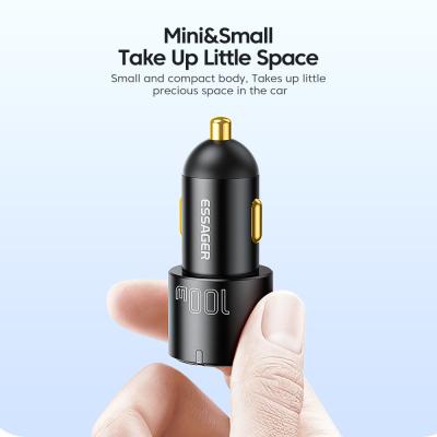 China PD Typc C USB A EV Car Chargers Quick Charging 60W 66W For 12V 24V EV Car for sale