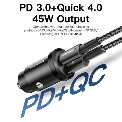 Cina Essager 2022 Gyroscope Nuovo USB-A Tipo-C 30W 45W PD20W Mini Caricabatterie Caricabatterie in vendita