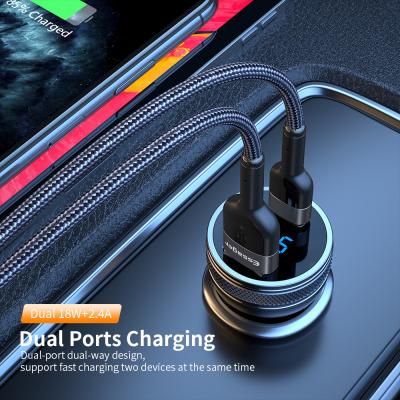 China Essager  2021 KINGKONG Best Selling 36W Car Charger PD 3.0 QC3.0 2U Electric Car Charger for sale