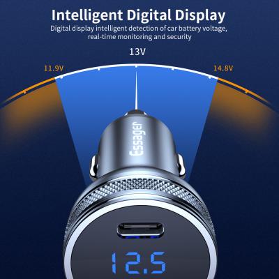 China Essager  2021 KINGKONG Best Selling 36W Car Charger PD 3.0 QC3.0 2U Electric Car Charger for sale