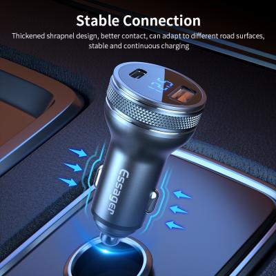 China KINGKONG Display USB C Car Chargers PD3.0 QC 3.0 36W for sale
