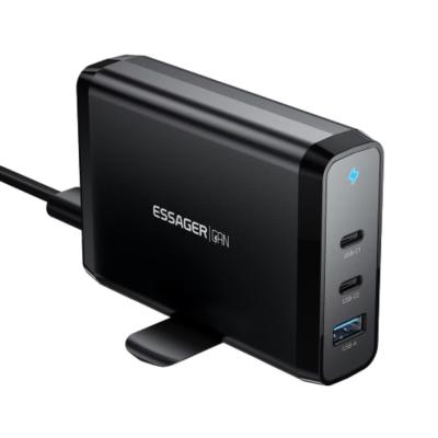 China Dual USB Ports Travel Type C Desktop GaN Chargers 140w Quick Charging Phone Accessories for sale