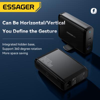 China Dual USB Ports Travel Type C Desktop GaN Chargers 140w Quick Charging Phone Accessories for sale