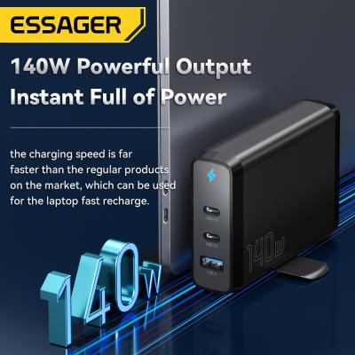 China Dual USB Ports Travel Type C Desktop GaN Chargers 140w Quick Charging Phone Accessories for sale