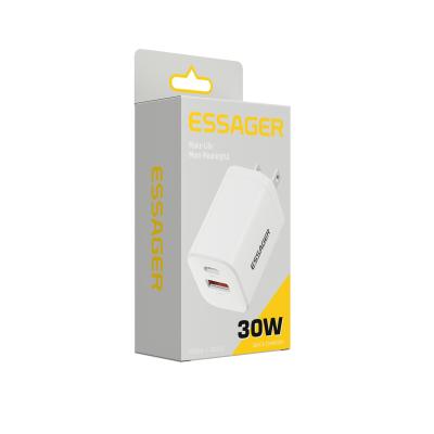 China Essager 2022 Journey 30W Fast Charger EU US UK Plug Fast Wall Charging For Cell Phone Pad Mobile Phone for sale
