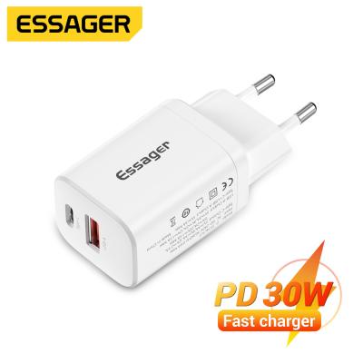 China Essager 2022 Journey PD QC 30W Charger USB Type-C Snel opladen Telefoon Wandlader Voor Mobiele Telefoon Te koop