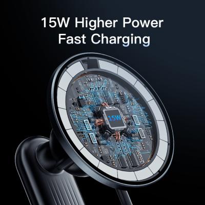 Cina Essager 2023 Arpege Fast Wireless Car Charger Portatelefoni 15W in vendita