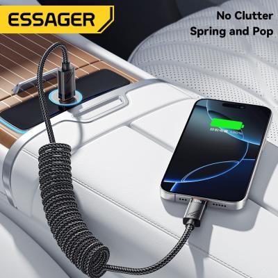 Китай ESSAGER ES-X66 60 Вт 100 Вт Спринг стиль USB C на USB C кабель USB C PD продается