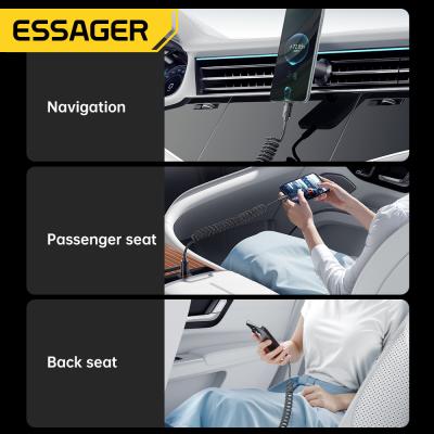 China ESSAGER ES-X66 Spring Style Cable 100W 88W 7A USB Tipo C para USB Cable à venda