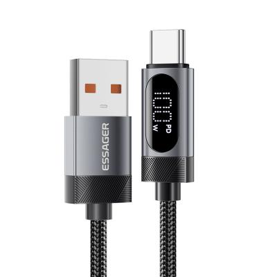 China ESSAGER ES-X64 Serie 7A Display LED USB Cable de carga de datos USB al tipo C en venta