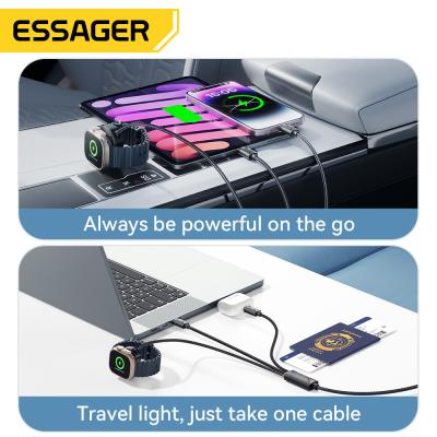 Κίνα ESSAGER ES-X66 σειρά 100W USB C σε USB C + L + ασύρματο φορτιστή ρολογιού 3 σε 1 καλώδιο προς πώληση