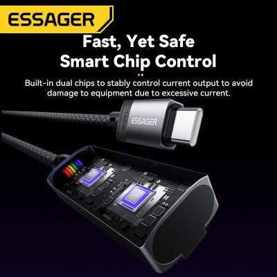 China ESSAGER ES-X69 Series 140W USB C Cord for MacBook Magnetic Charging Cable for sale