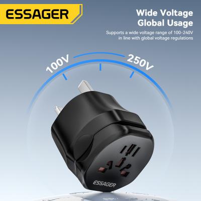 China ESSAGER WL-033-WL-09 Series EU UK to Universal UK to EU Travel Power Adapter for sale
