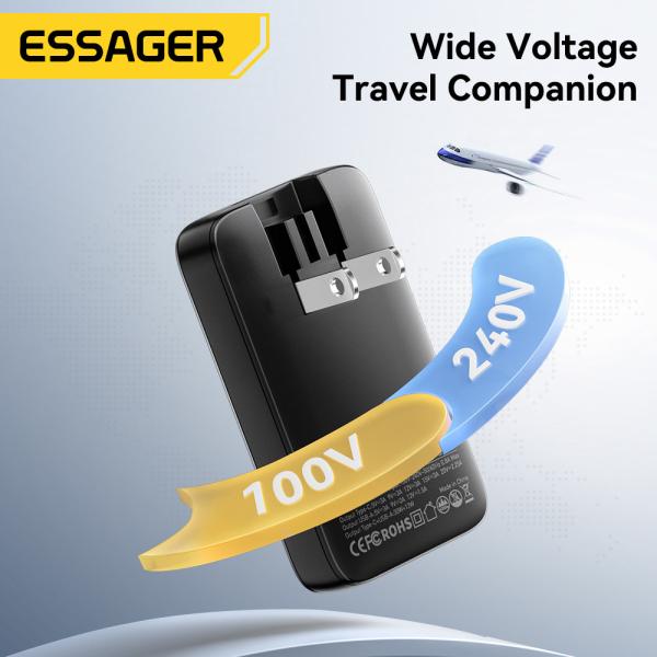 ESSAGER ES-CD48 Serie 2 poorten 45W Type C Quick USB Fast Charger