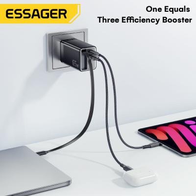 Cina ESSAGER ES-CD49 Serie 2 porte 65W GaN caricabatterie Adapter USB per parete in vendita