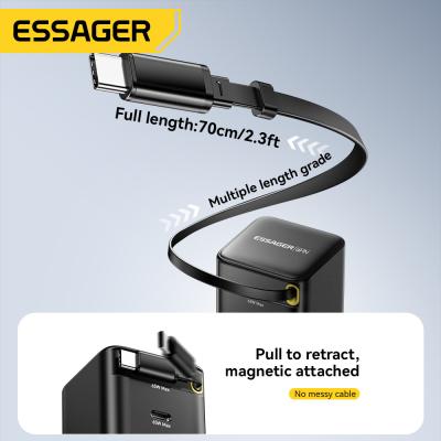 Китай ESSAGER G652CU серии 65W Встроенный кабель USB-C GaN USB-C зарядное устройство продается