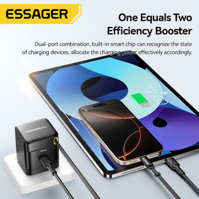 Китай ESSAGER G652CU серии 65W Встроенный кабель USB-C GaN USB-C зарядное устройство продается