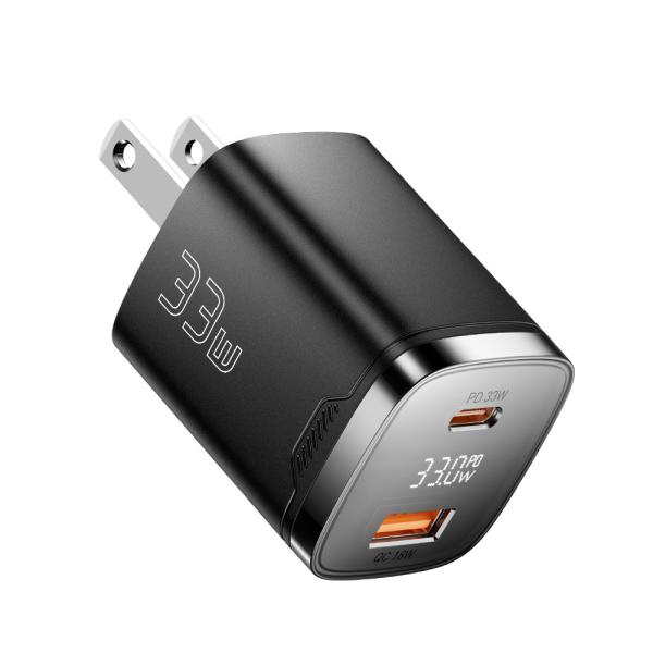 Quality ESSAGER ES-CD45 Series 2 Ports 33W USB-A Wall Charger USB C Fast Charger for sale