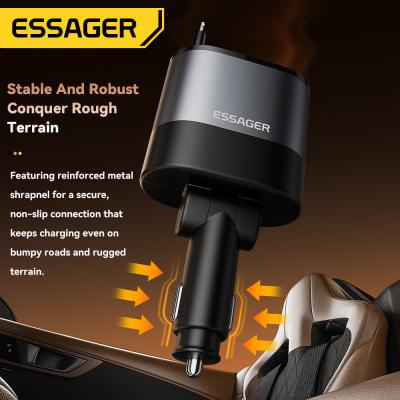 China ESSAGER SHE-6001 45W PD 30W con cable de iluminación USB C rápido Tipo de cargador para automóviles C en venta