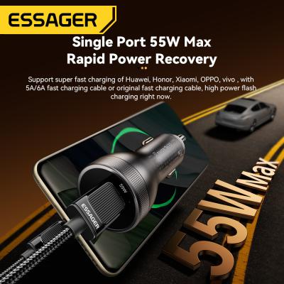 Cina ESSAGER ES-CC18 Serie 73W USB-A Caricabatterie per cellulari per auto in vendita